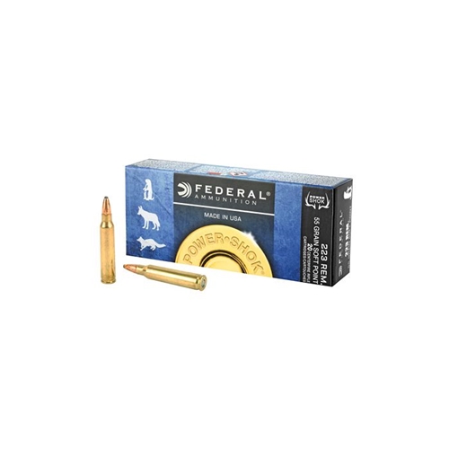 Double Tap Gun Range - FEDERAL POWER SHOK 223REM 55GR
